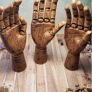 Palm Reading Hand With Palmistry Guide Book and Magnifier Divination ...