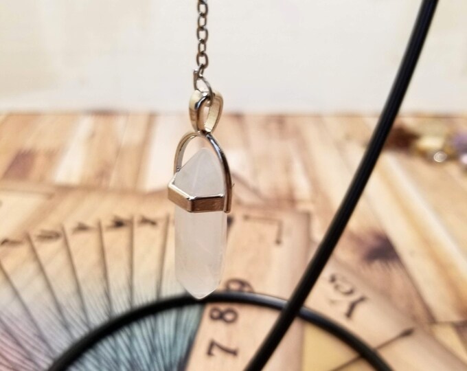 Crystal Pendulum With Stand and Two Dowsing Cards Divination - Etsy