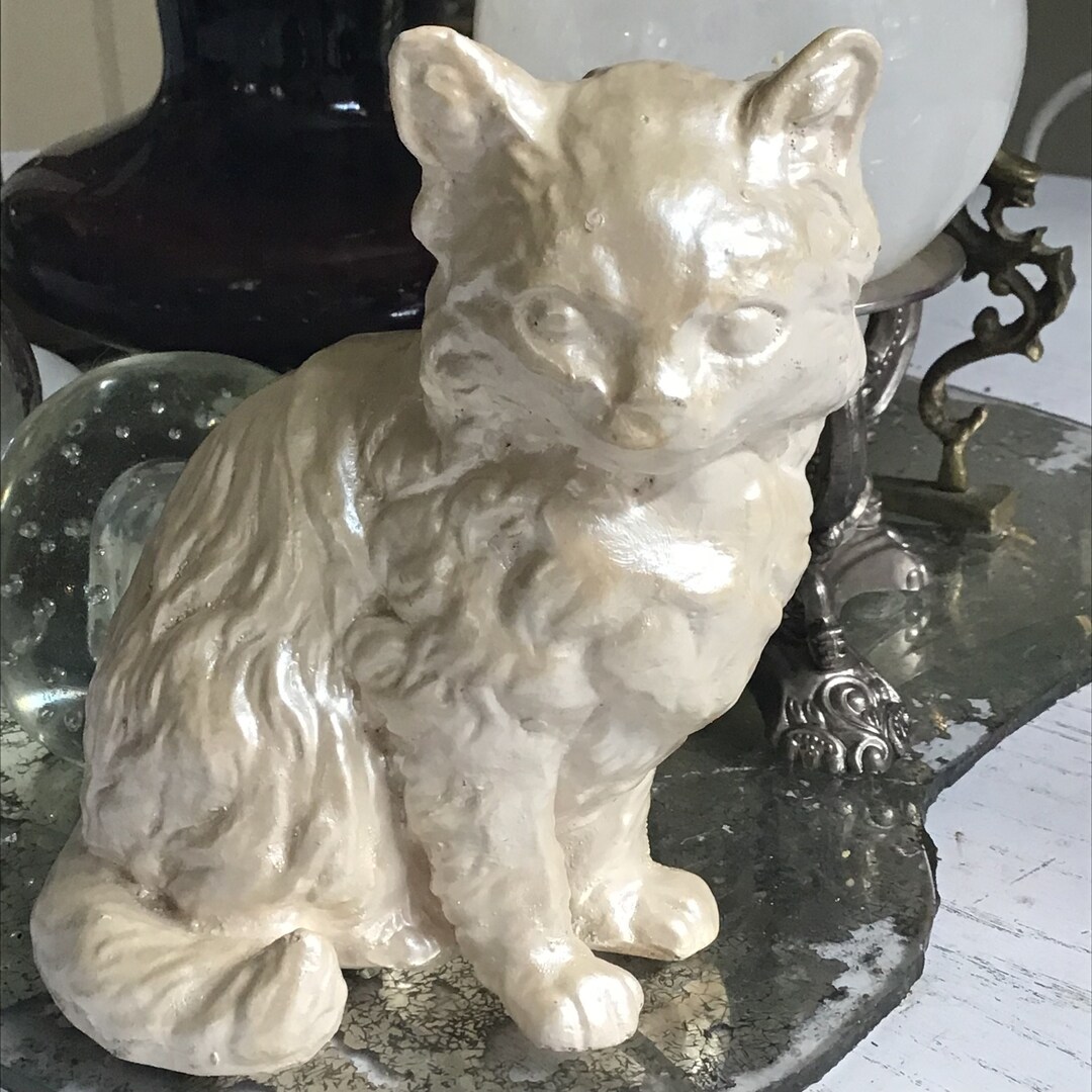 SOLDXX Persian Plaster Vintage Cat - Etsy
