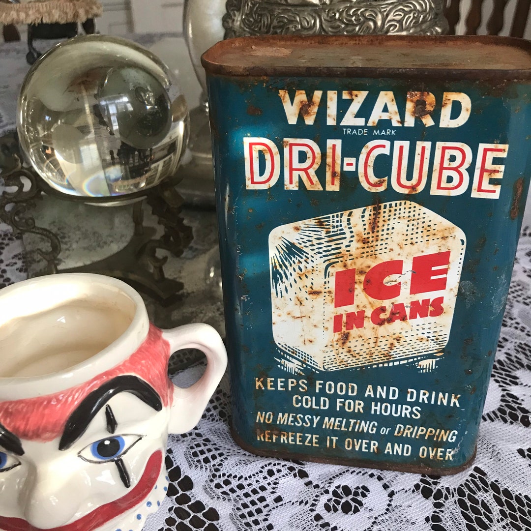 Wizard Dry Ice Vintage Tin Can - Etsy