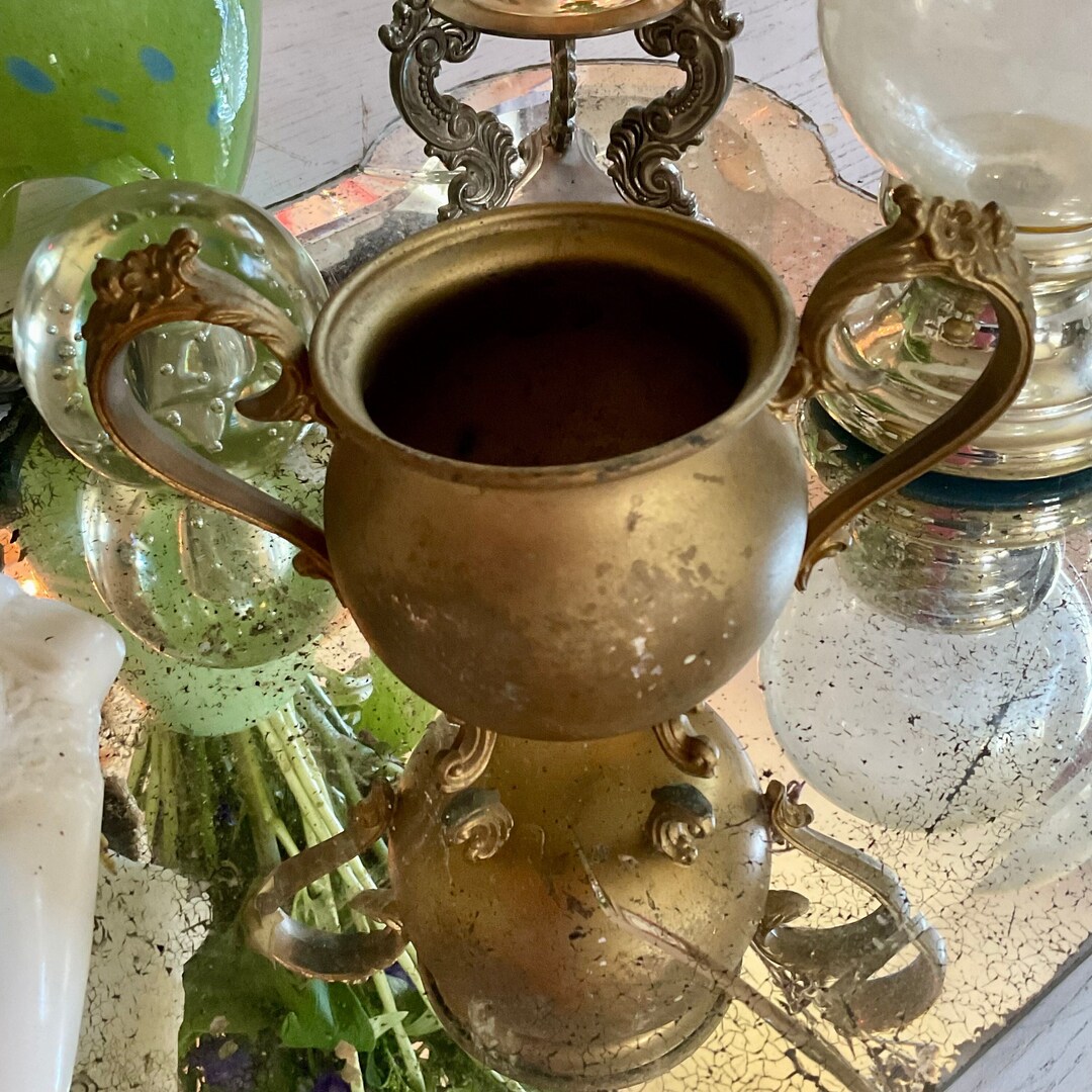 SOLD // Ornate Cauldron - Etsy