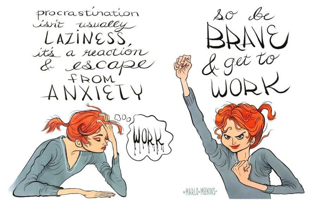 Motivational Comic Print by Marlo Meekins - Etsy