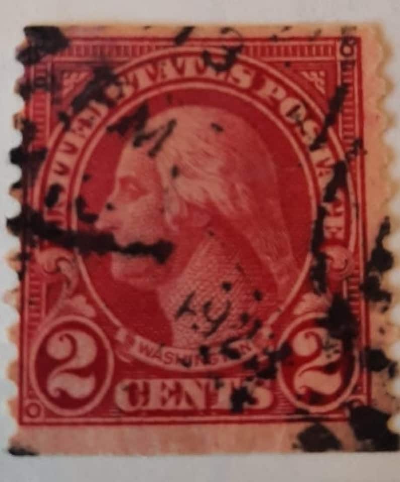 GEORGE WASHINGTON Coil Stamp 2c Carmine | Etsy
