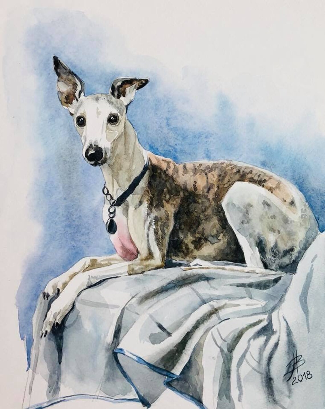 Custom Dog Portrait Dog Memory Pet Memorial Custom Pet | Etsy