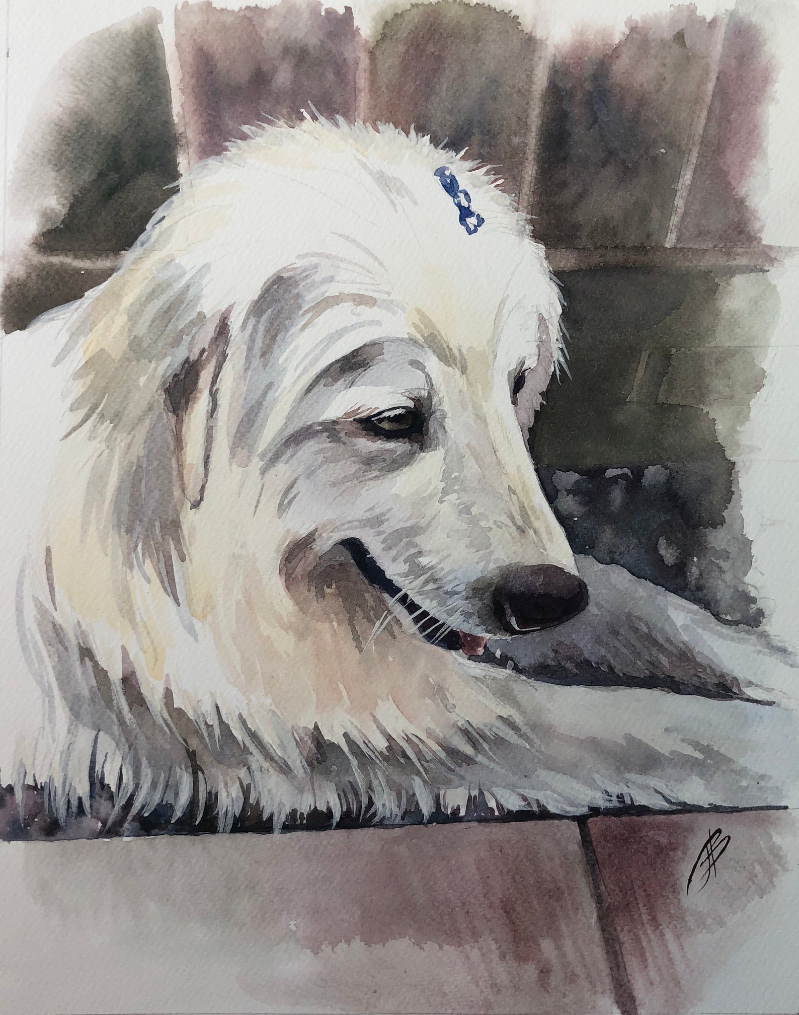 Custom Dog Portrait Dog Memory Pet Memorial Custom Pet - Etsy