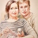 100% Hand Painted Portrait, Custom Watercolor Portrait, Custom Portrait ...