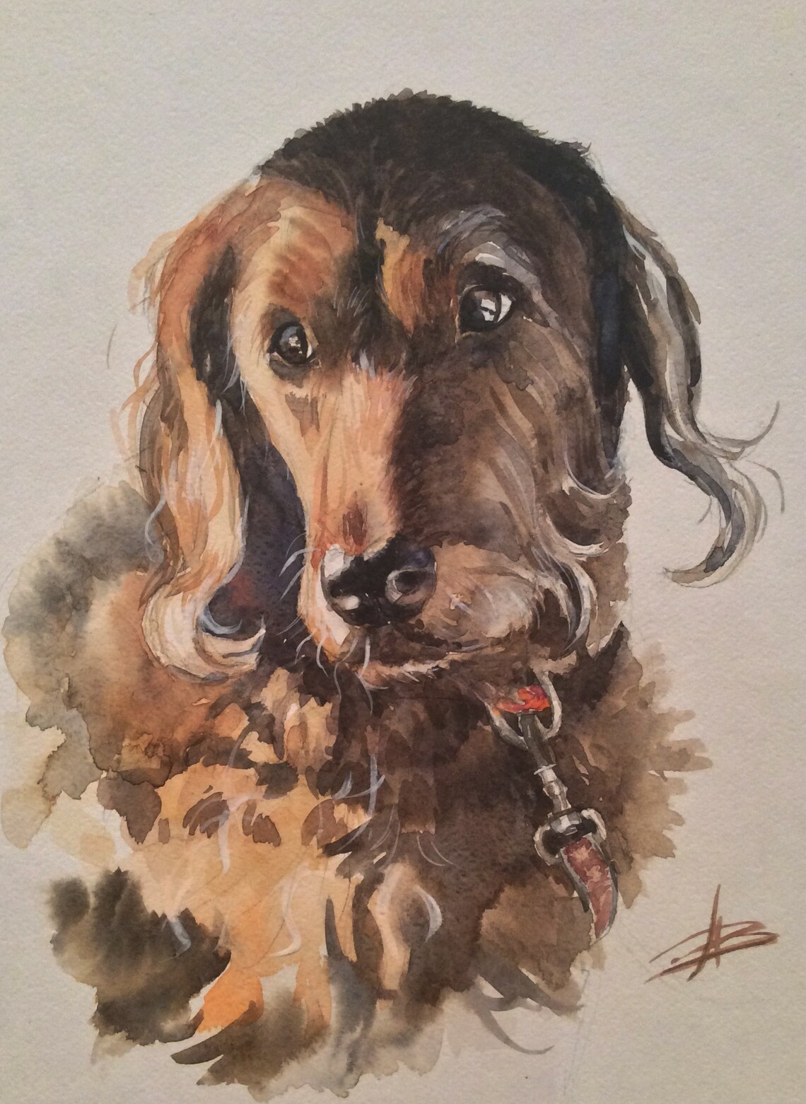 Custom Dog Portrait Dog Memory Pet Memorial Custom Pet - Etsy