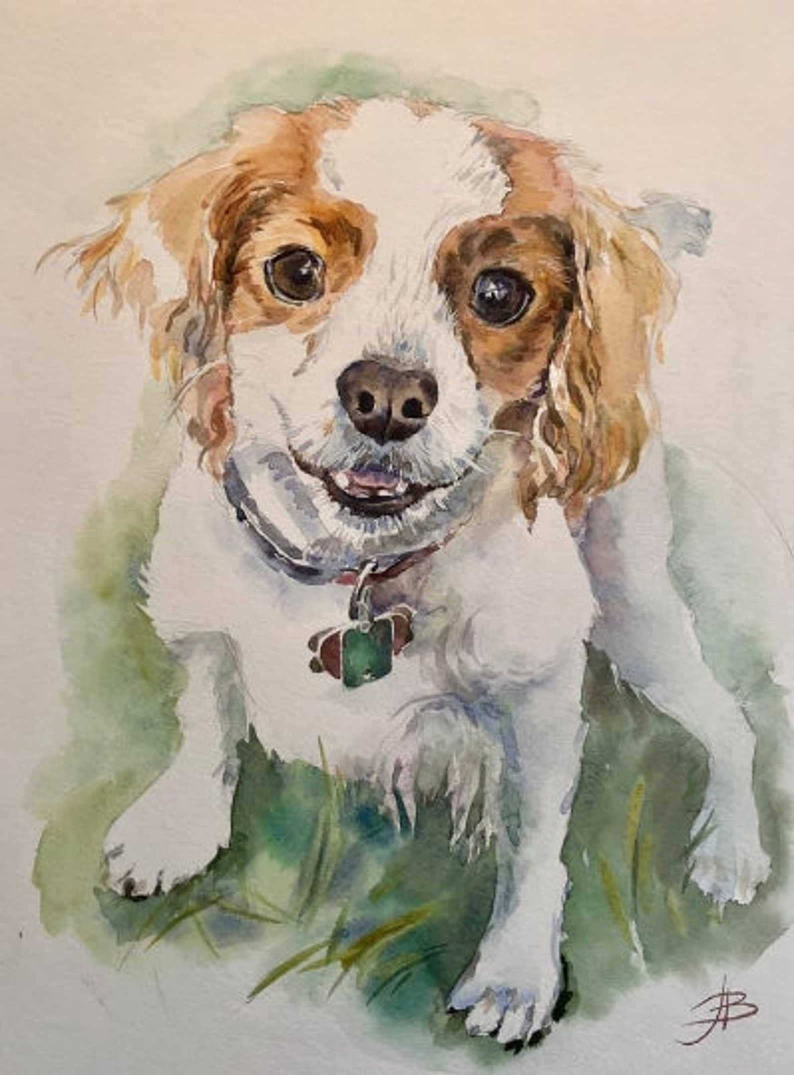 Custom Dog Portrait Dog Memory Pet Memorial Custom Pet Painting Custom ...