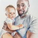 Family Portrait, Face Portrait, Children Portrait, Custom Kid Portrait ...