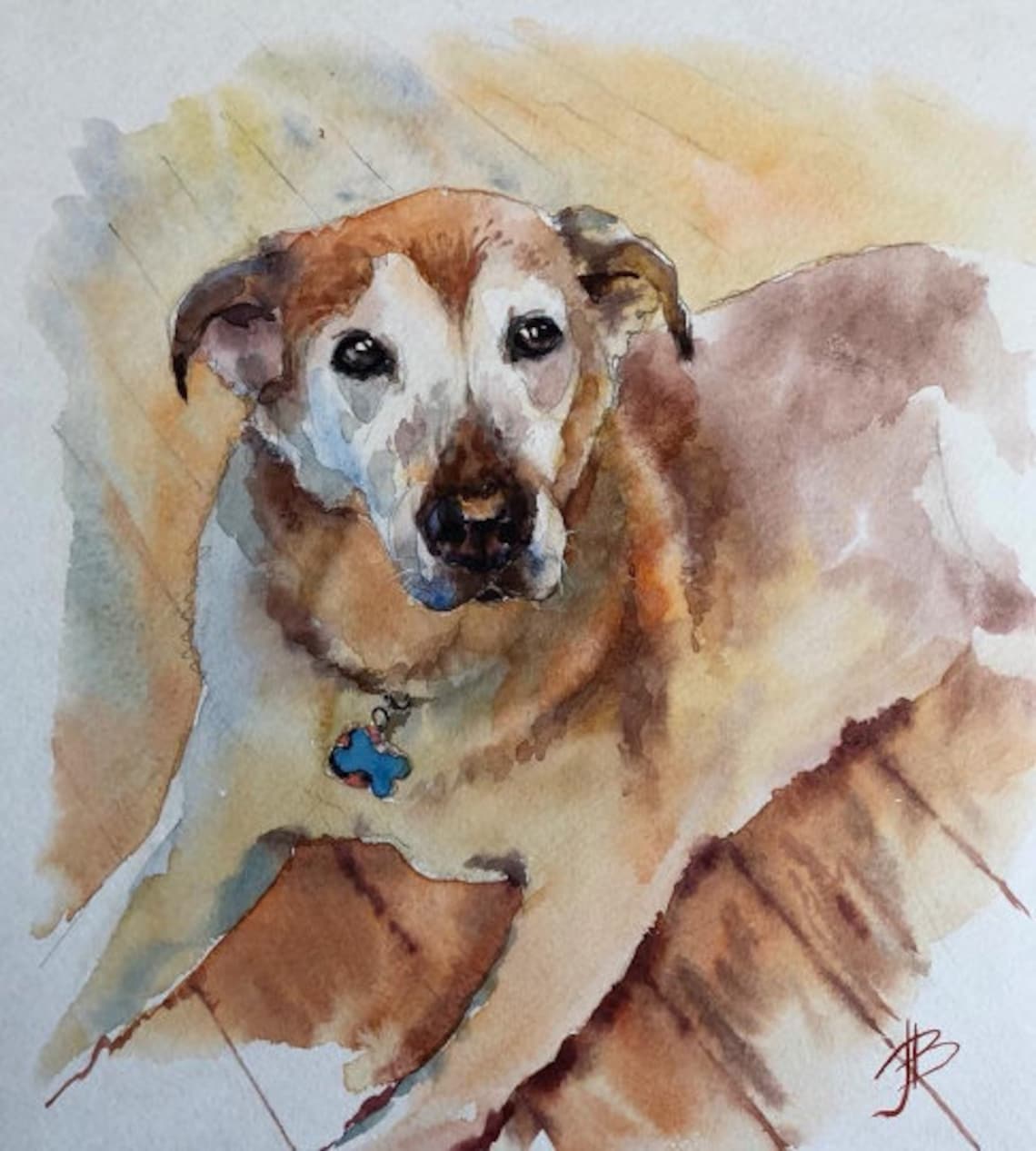 Custom Dog Portrait Dog Memory Pet Memorial Custom Pet - Etsy