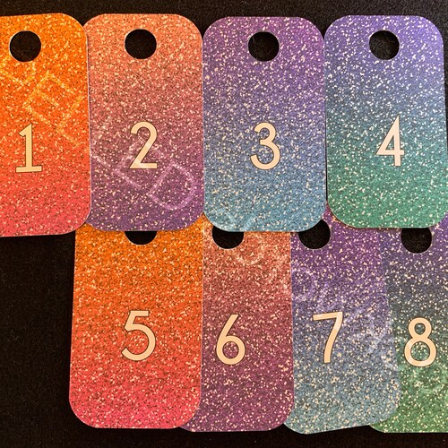Dripping Glitter Facebook Live Sale Number Tag Cards Regular - Etsy