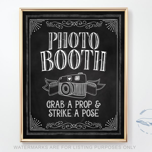 Chalkboard Photo Booth - Etsy