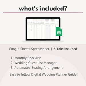 Wedding Guest List Template, Wedding Guest List Tracker, Google Sheets ...