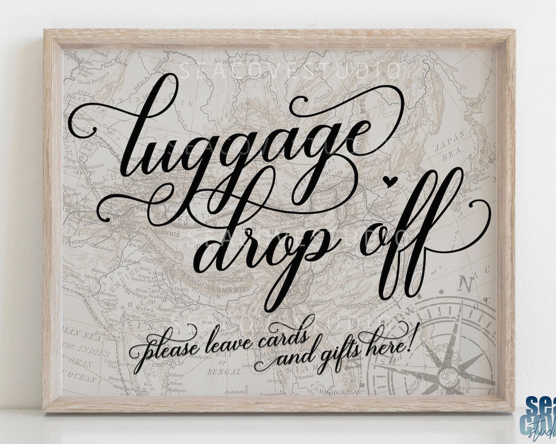 Travel Theme Party Sign Cards and Gifts Sign Travel Theme | Etsy