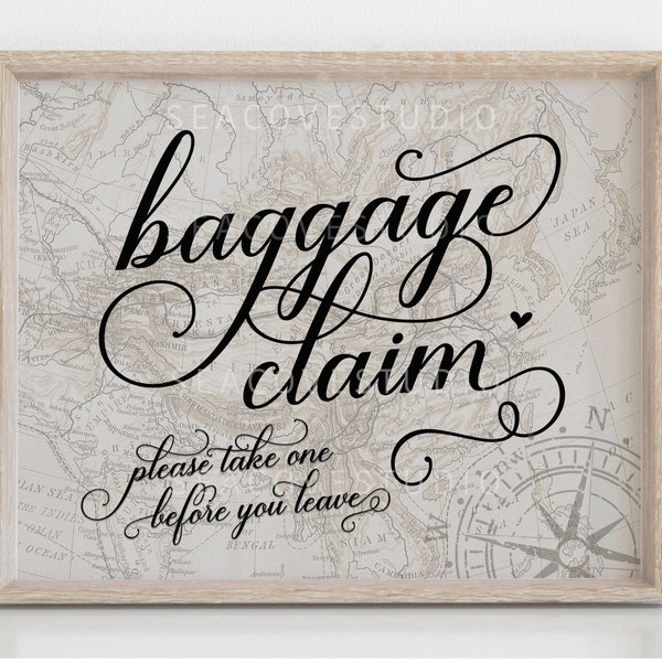 Baggage Claim Sign - Etsy