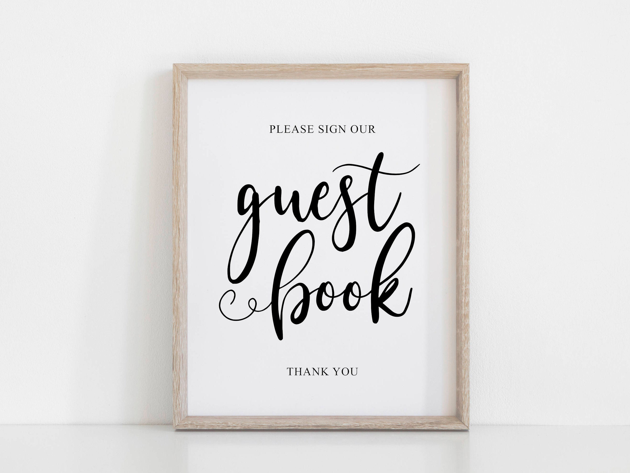 Photo Guest Book Sign Wedding Reception Decor Instant Download ...