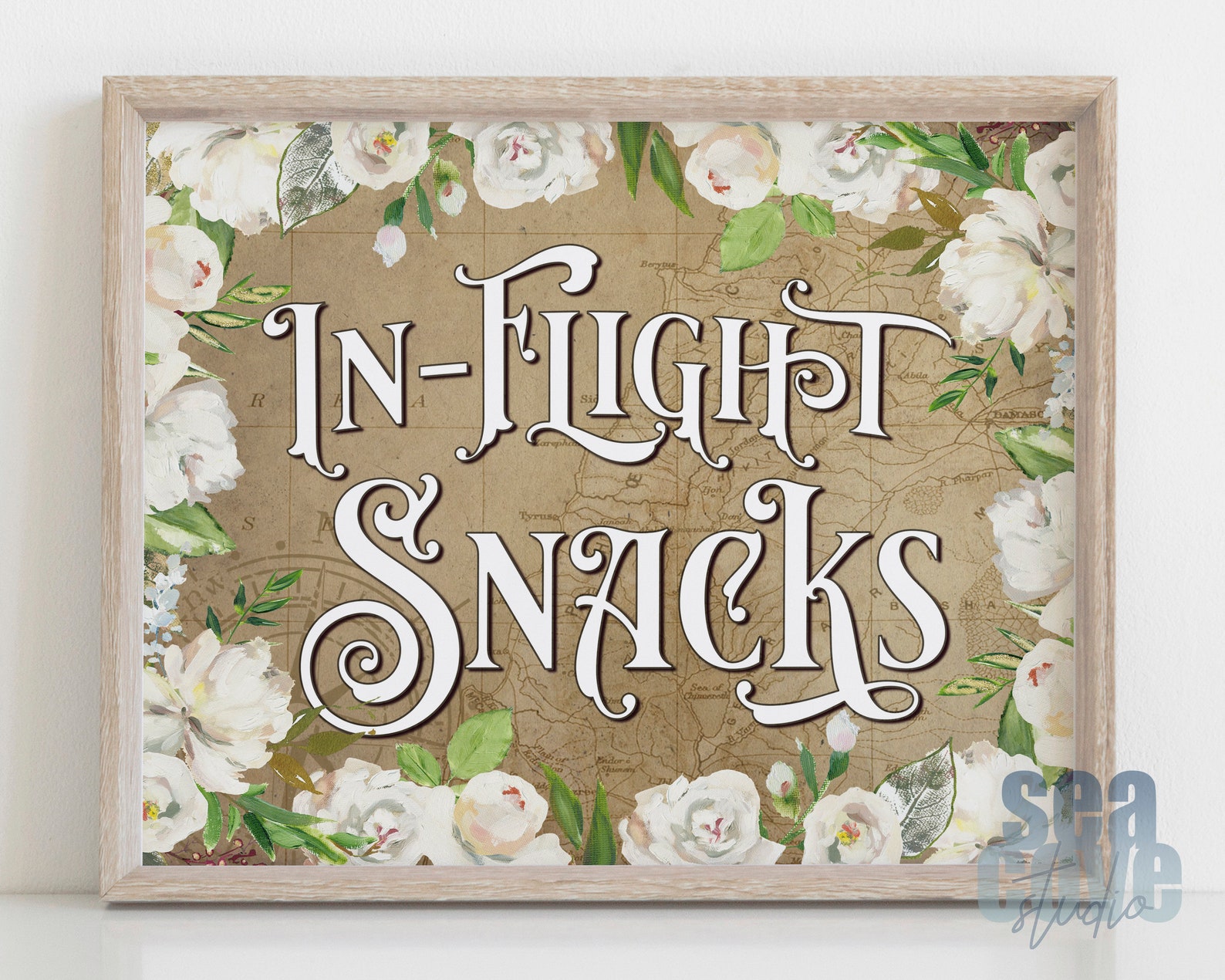 In-flight Snacks Sign Travel Theme Wedding Travel Theme - Etsy