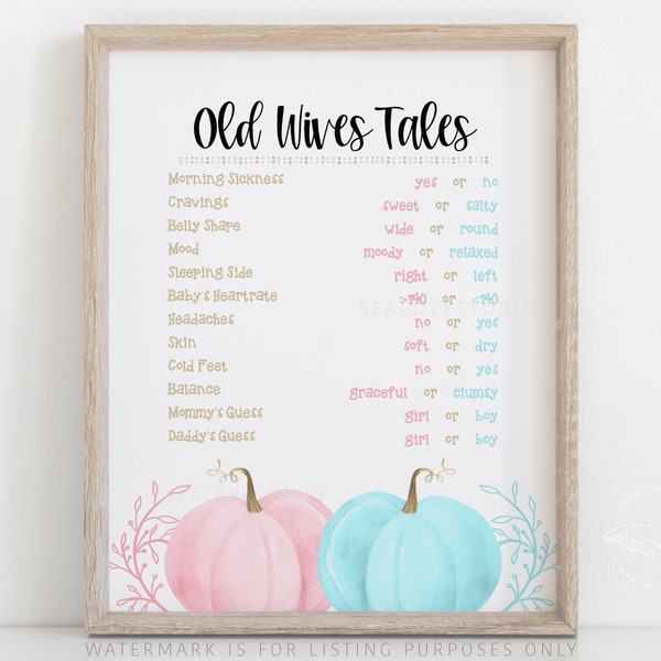 Fall Gender Reveal - Etsy