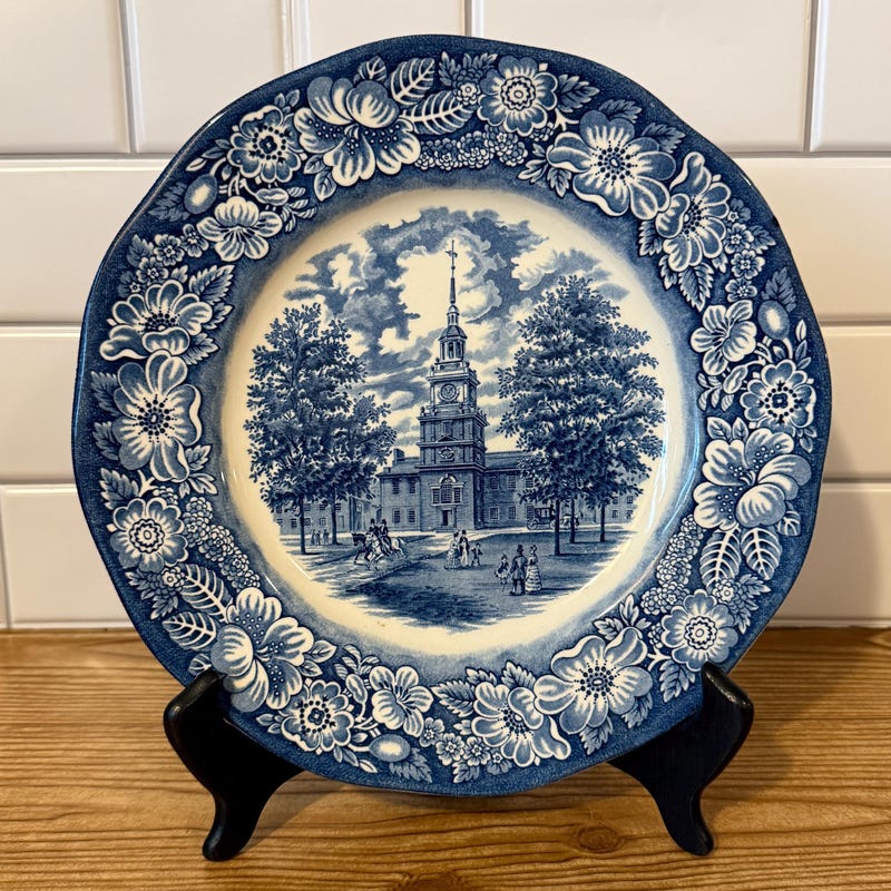 Liberty Blue Plate - Etsy