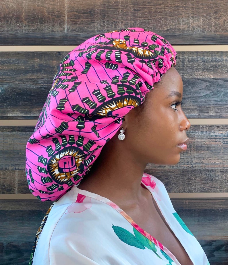 Bonnet de couchage imprimé africain Bonnet de satin | Etsy