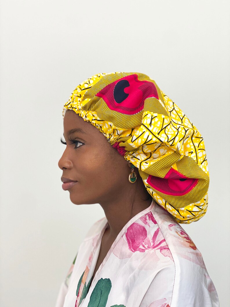 Bonnet de couchage imprimé africain Bonnet de satin | Etsy