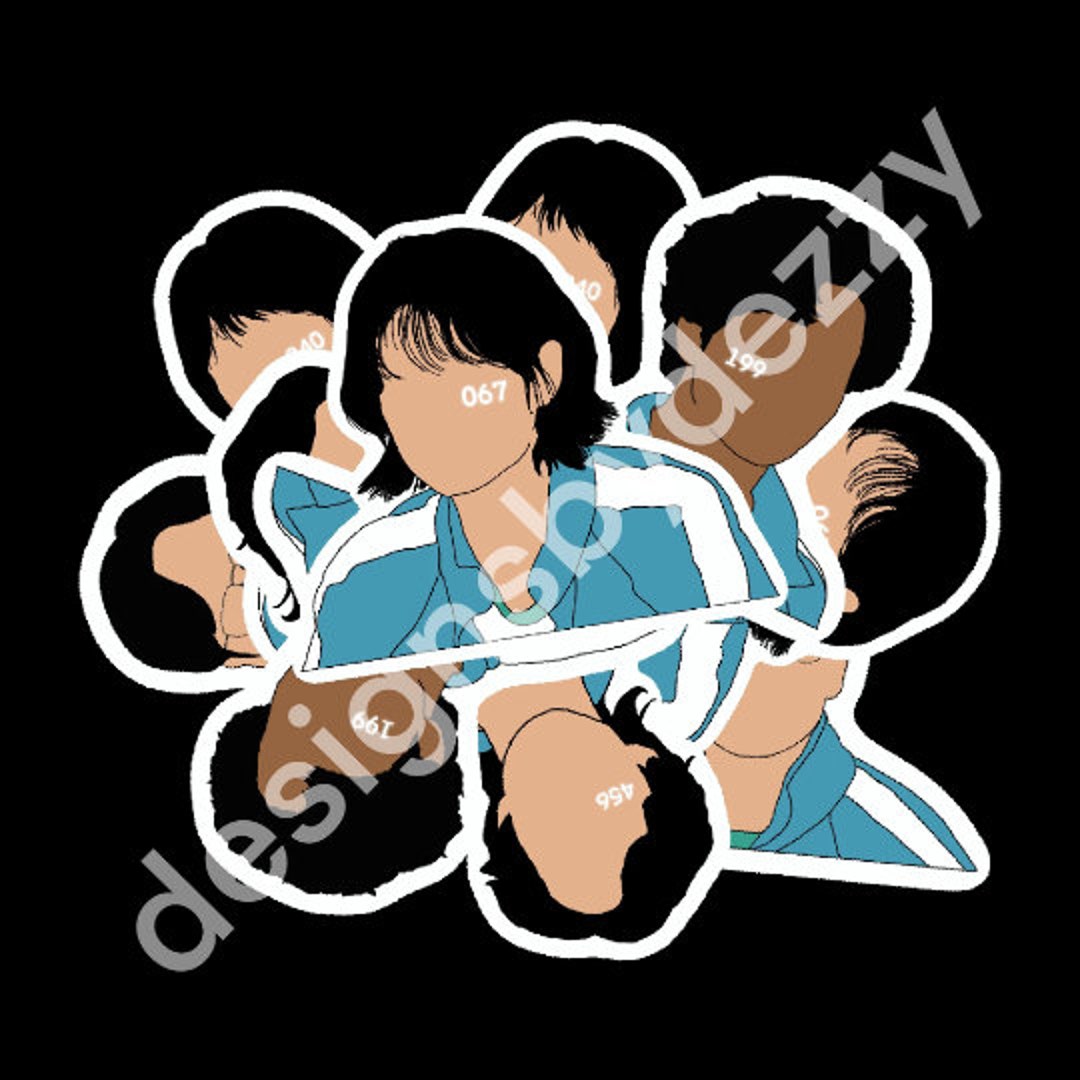 Squid Game Digital Character Stickers - Etsy