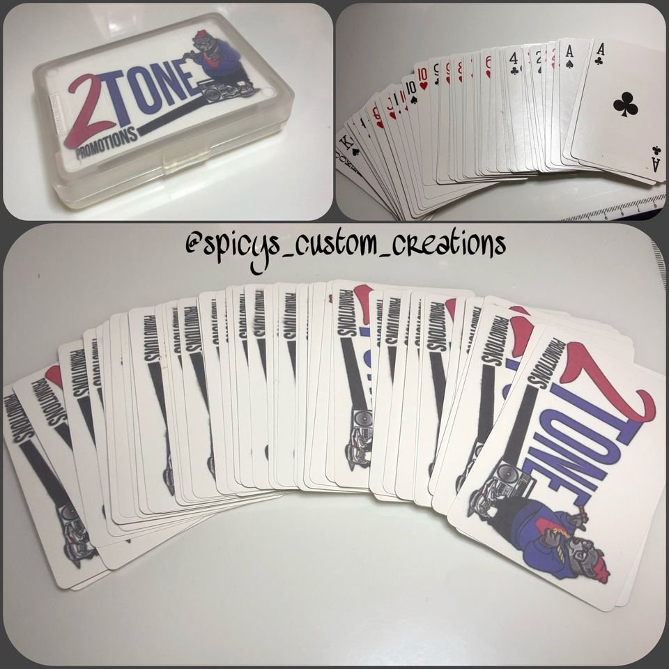 Template for Sublimation Playing Cards - Etsy