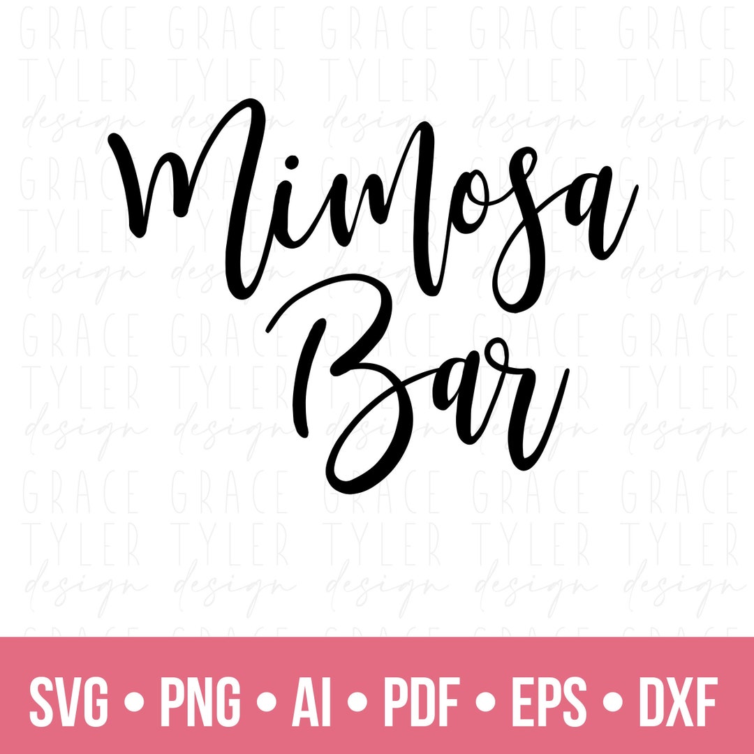 Mimosa Bar Sign, SVG Png Bundle, Mimosa Bar PNG, Wedding Sign Svg Png ...