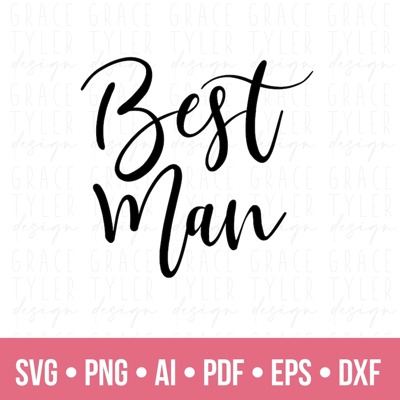 Best Man Svg Png Dfx Bridal Party SVG Wedding Svg Instant - Etsy