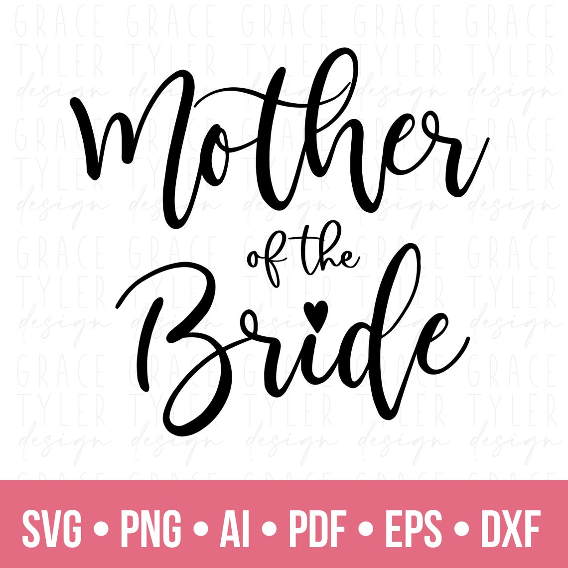 Mother of the Bride Svg Png Dfx Bridal Party SVG Wedding - Etsy