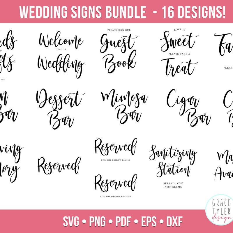 Wedding Sign Svg - Etsy