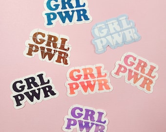 DECAL Girl Power Decal, Car Decal, GRL PWR, Feminist Decal, Feminist ...