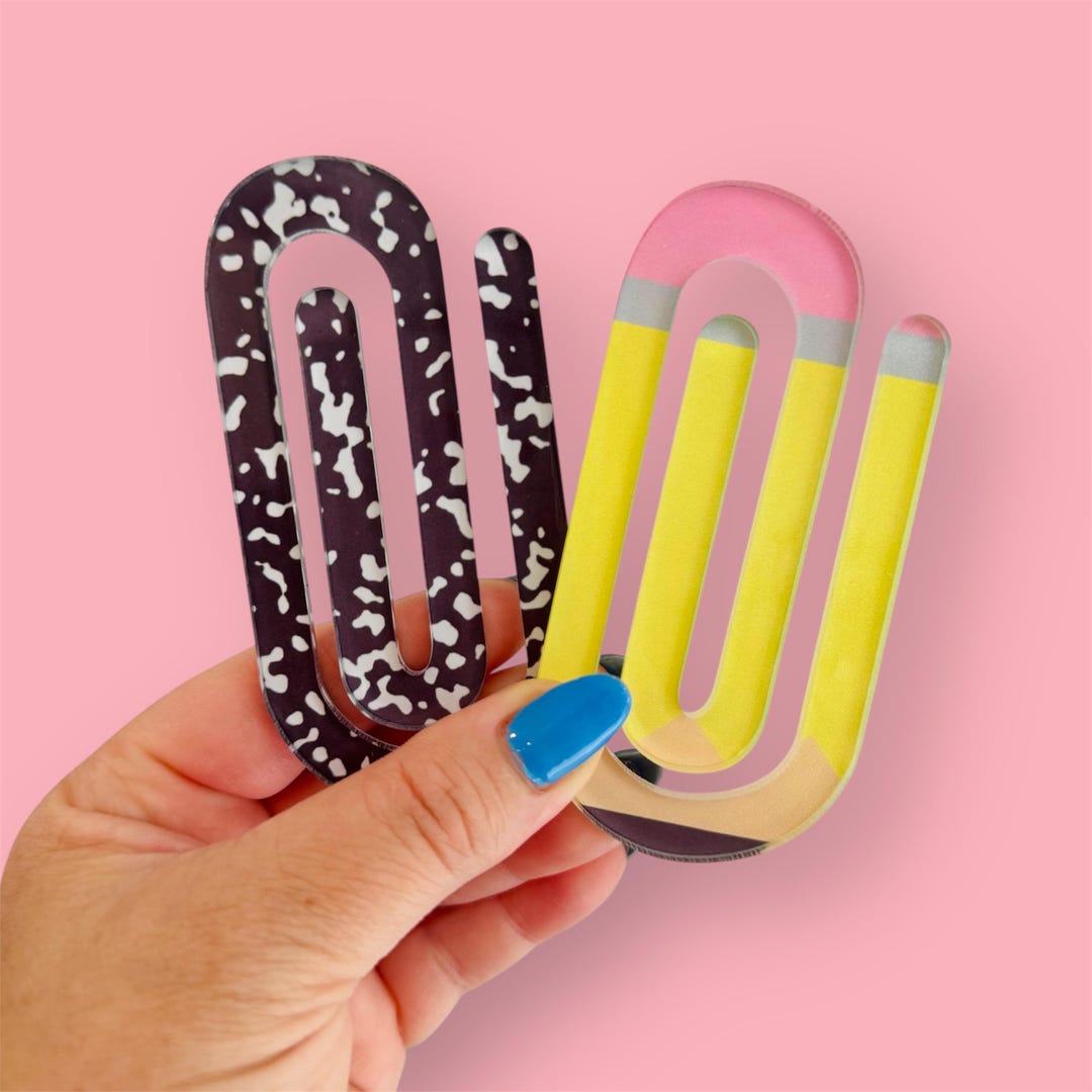 Jumbo Paperclip | Pencil Jumbo Paperclip | Acrylic Paperclip | Acrylic ...