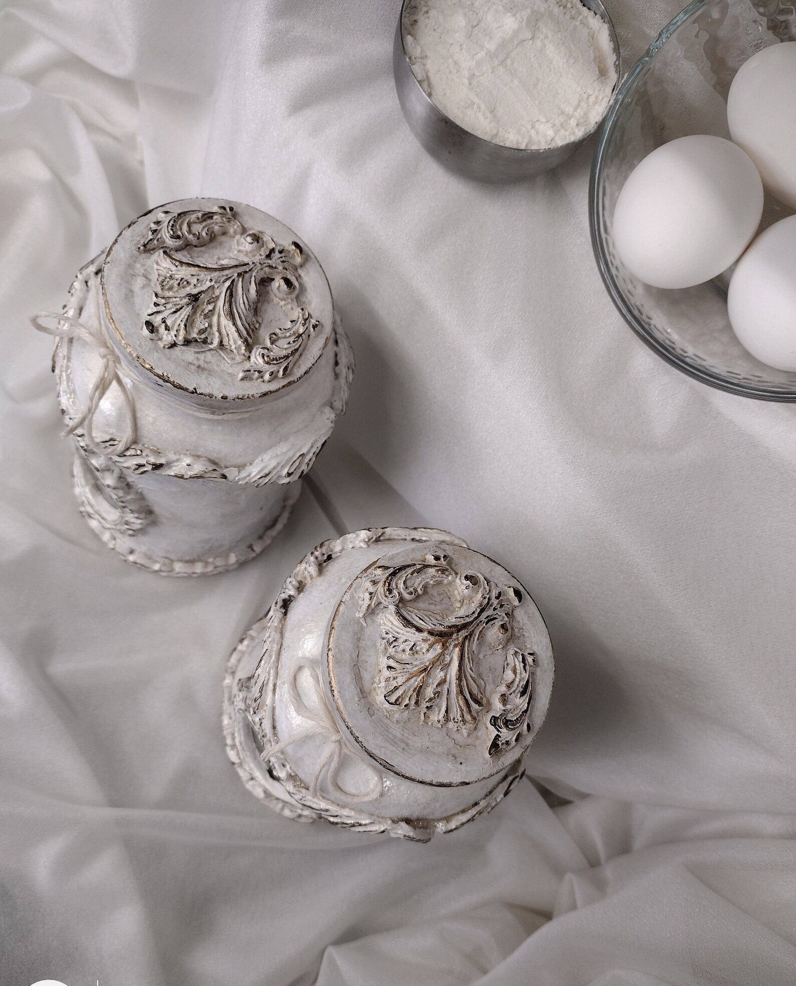 Set of Art Deco Flour and Sugar Jars - Etsy