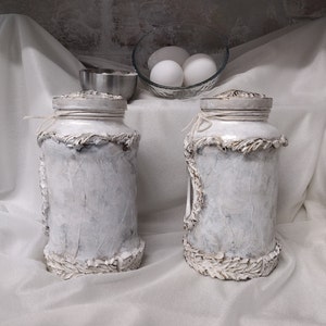Set of Art Deco Flour and Sugar Jars - Etsy