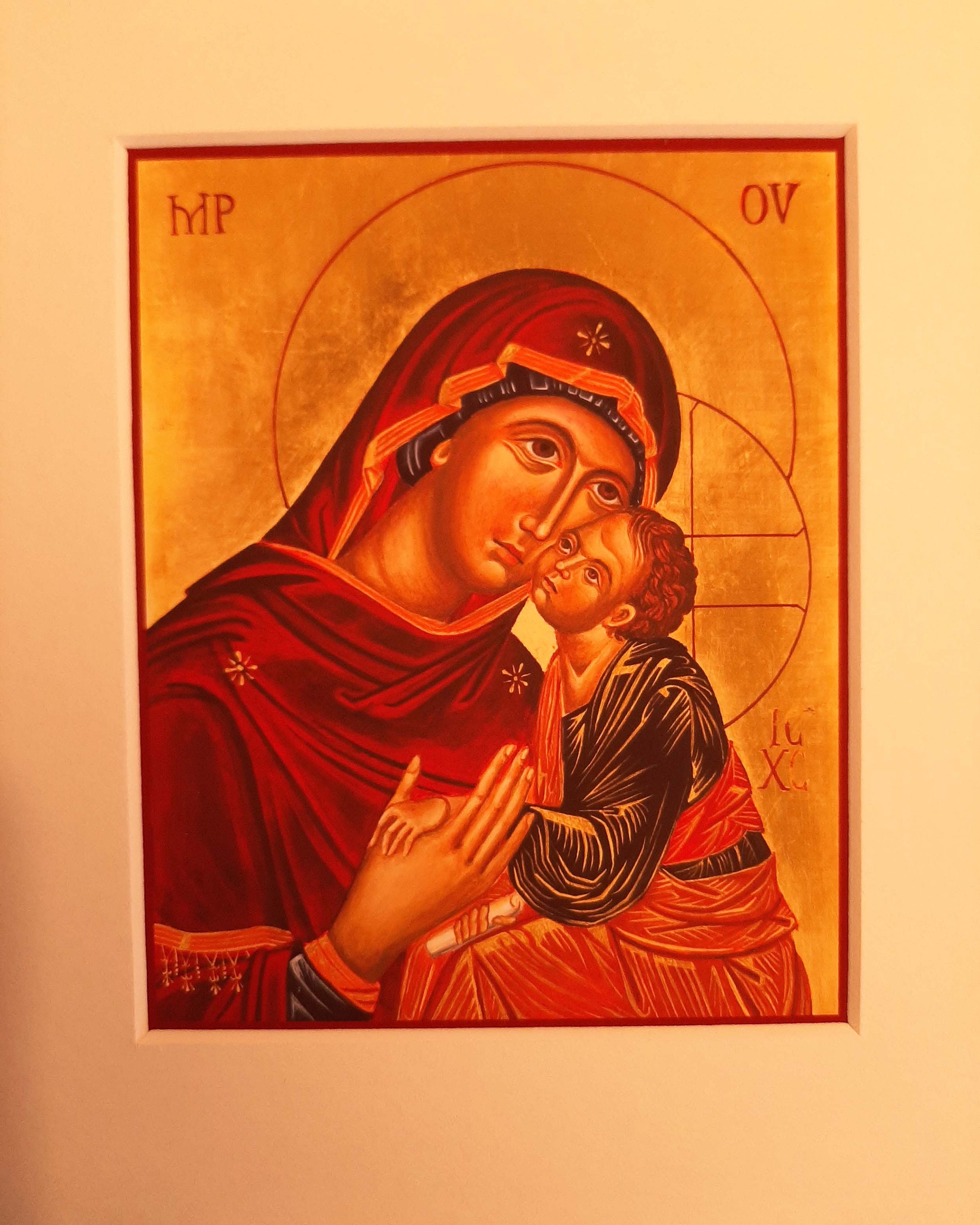 Icon of Loving Kindness, High Resolution Print Set in 8 X 10 Inch Mount ...