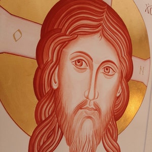 Mandilion, 'face Not Made With Hands' Original Painting in Egg Tempera ...