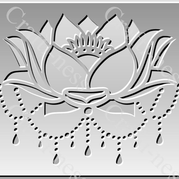 Lotus Stencil - Etsy Australia