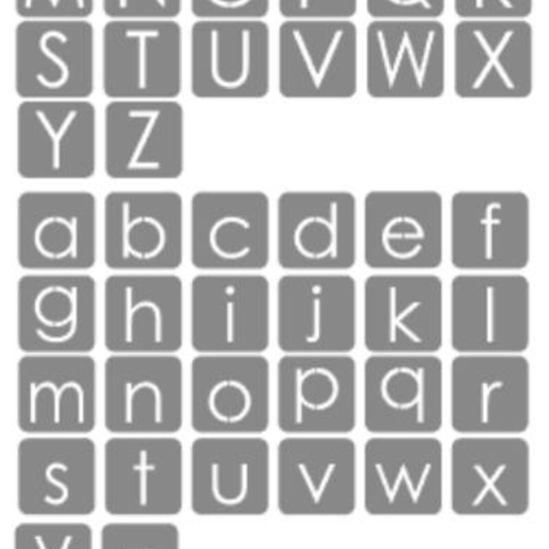 Alphabet Stencils - Etsy