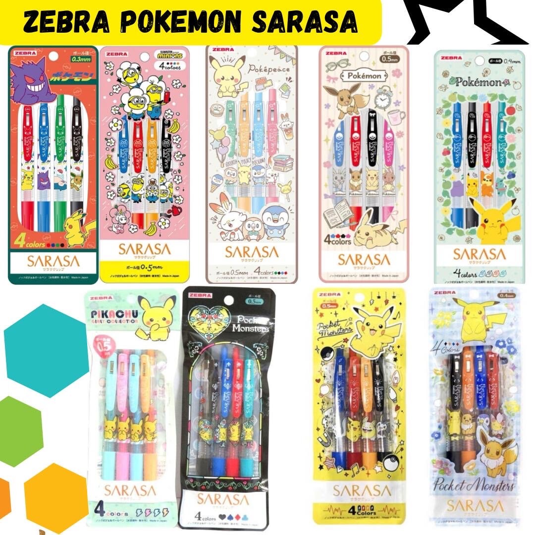 ZEBRA Japan Pokemon Sarasa Pen Series - Etsy