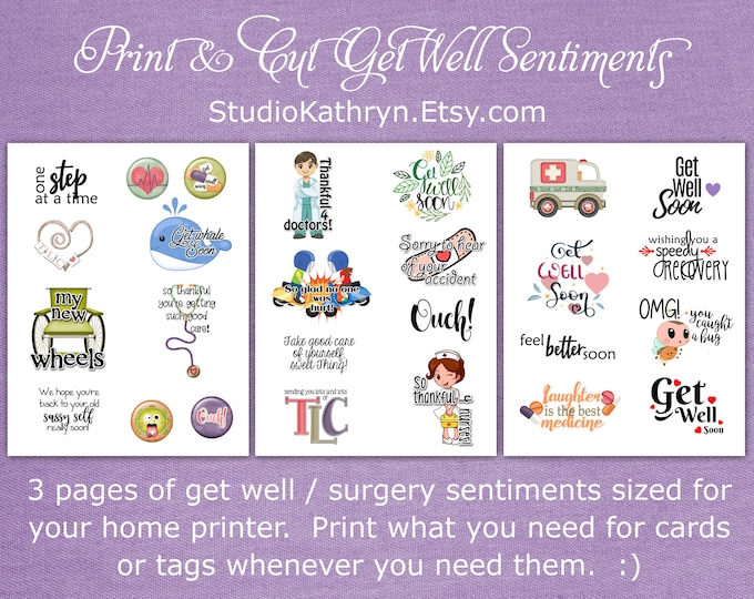 Get Well, Sick, Surgery, Illness, Recovery, Hospital, COVID, 1st Responders, Sentiments, Word ...