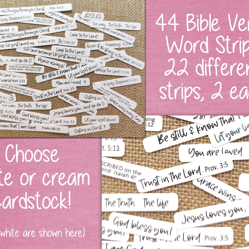 Scripture Pieces of Paper - Etsy