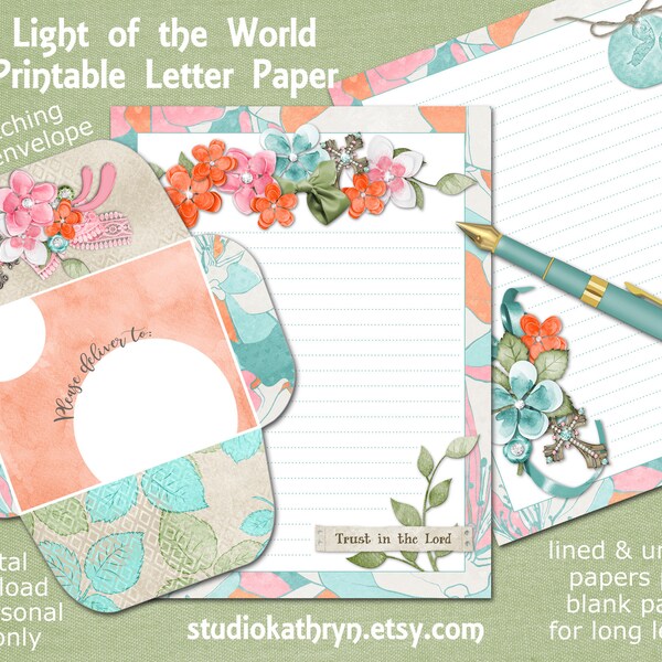 Christian Letter Stationery - Etsy
