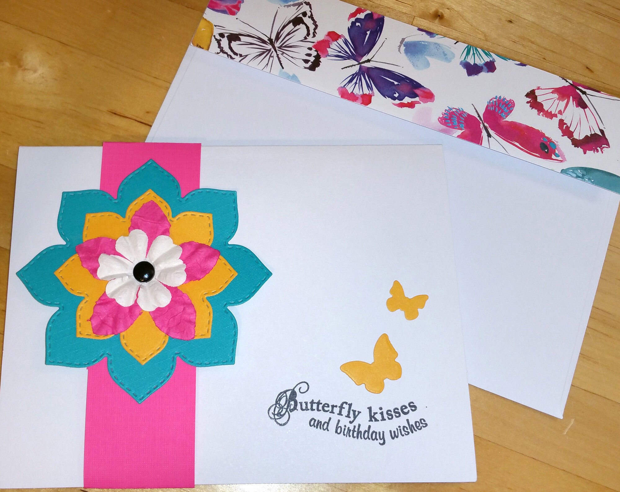 Butterfly Butterflies Birthday Card 3-D Explosion Pop | Etsy