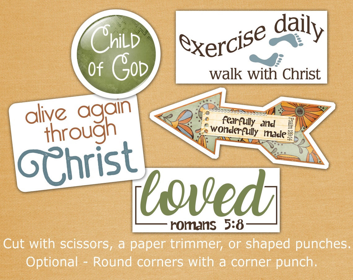 Christian Religious Sentiments Word Art Printable Digital - Etsy