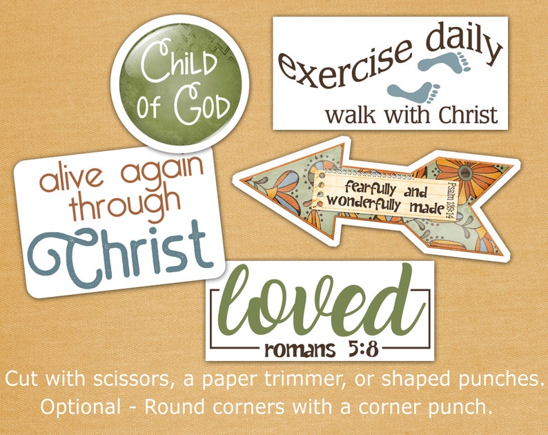 Christian Religious Sentiments Word Art Printable Print & - Etsy