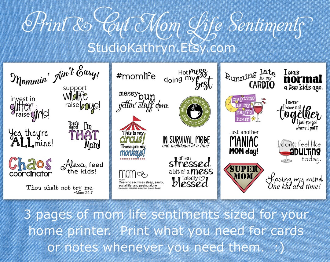 Mom, Mother, Word Art, Printable, Print & Cut, Digital Download - Etsy