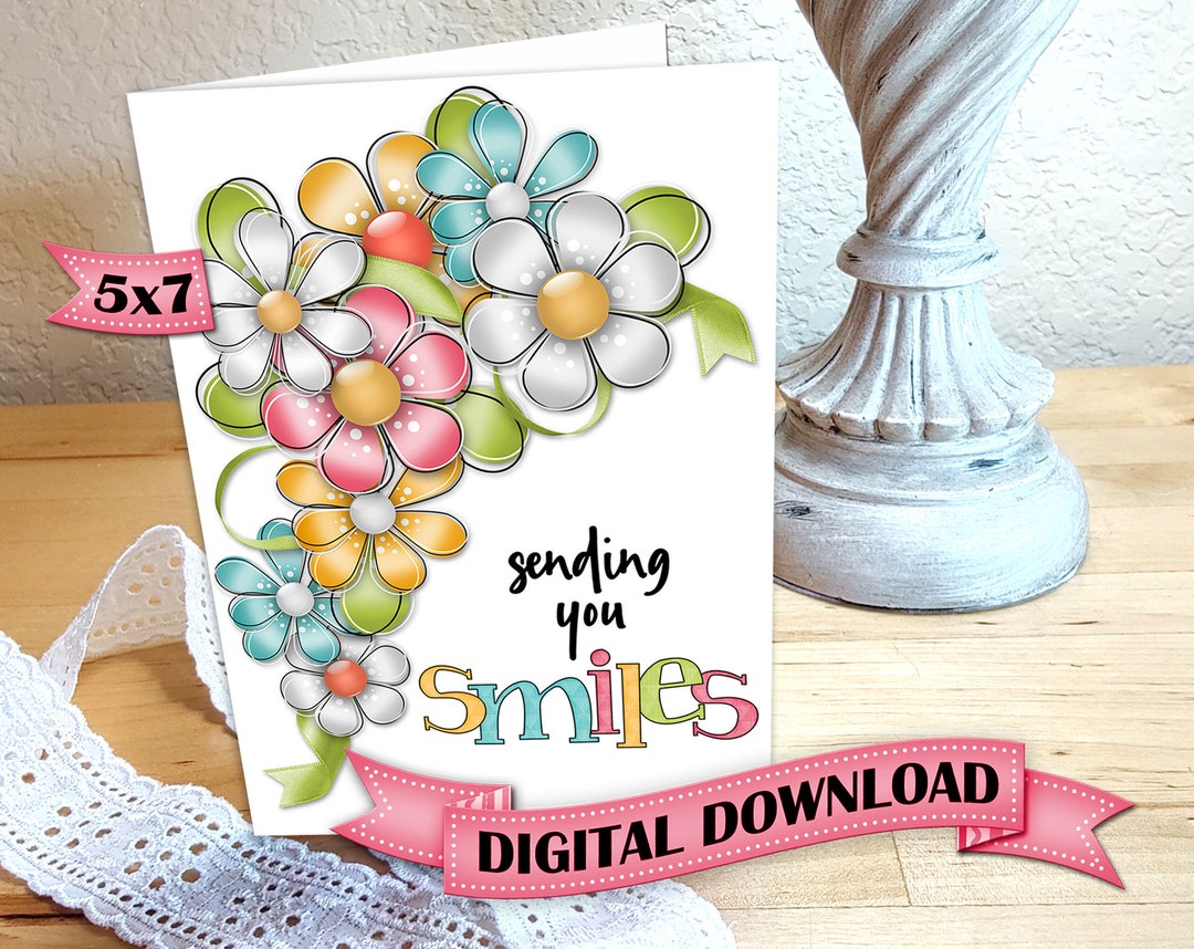 Digital, Smile, Card, Download, Printable, - Etsy