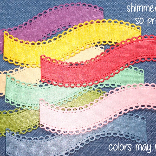 Scalloped Cardstock - Etsy