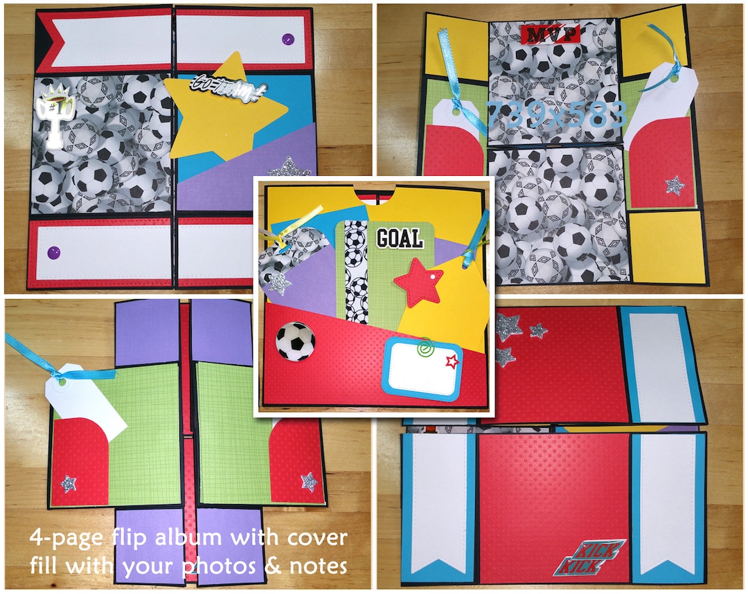 Premade Flip Book, Album, Soccer, Sports, Team, Coach, Athletics, Photo ...